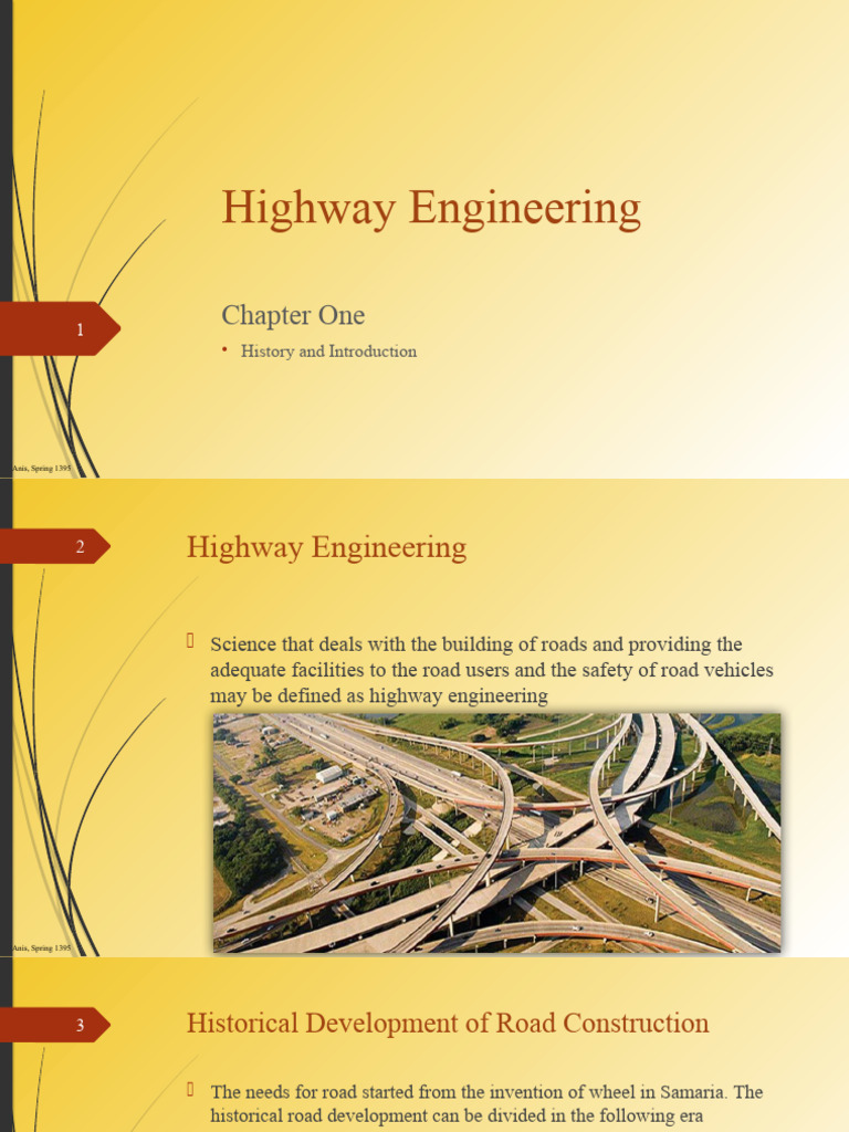 HighwayEngineering (CH 1) Upd | PDF | Road | Road Surface
