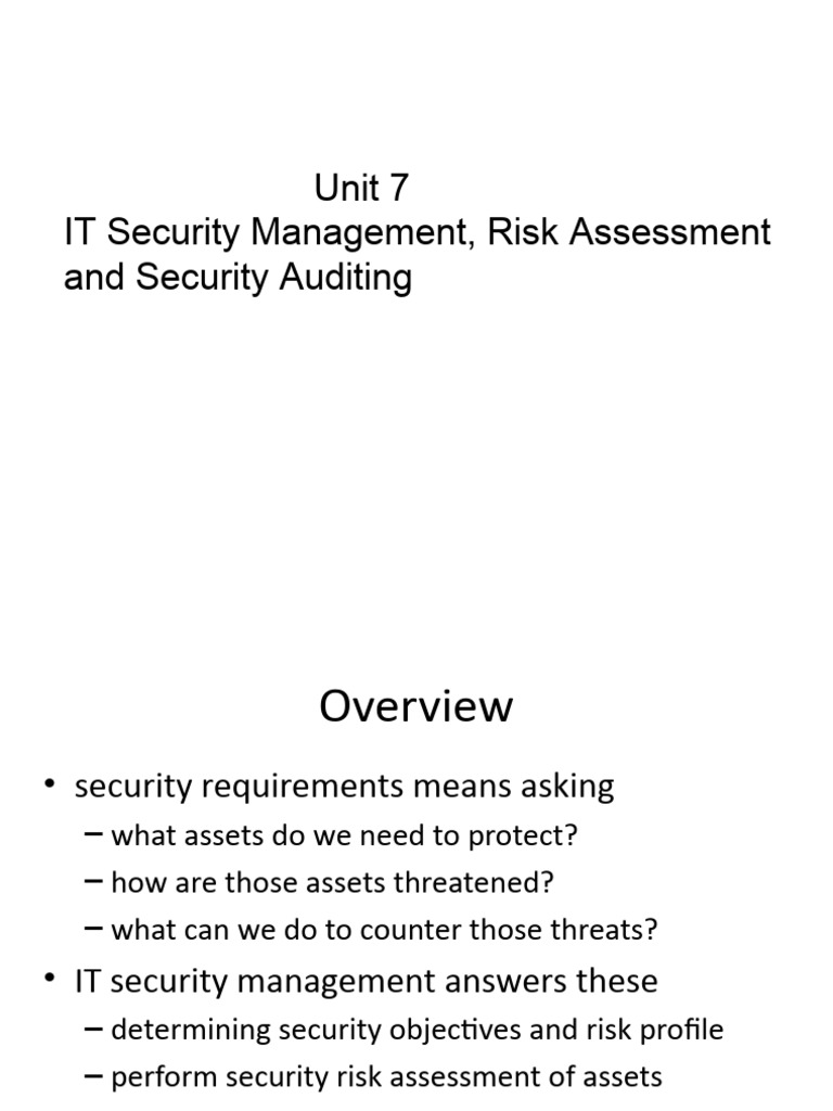 Chap 7 Security | PDF | Risk | Computer Security
