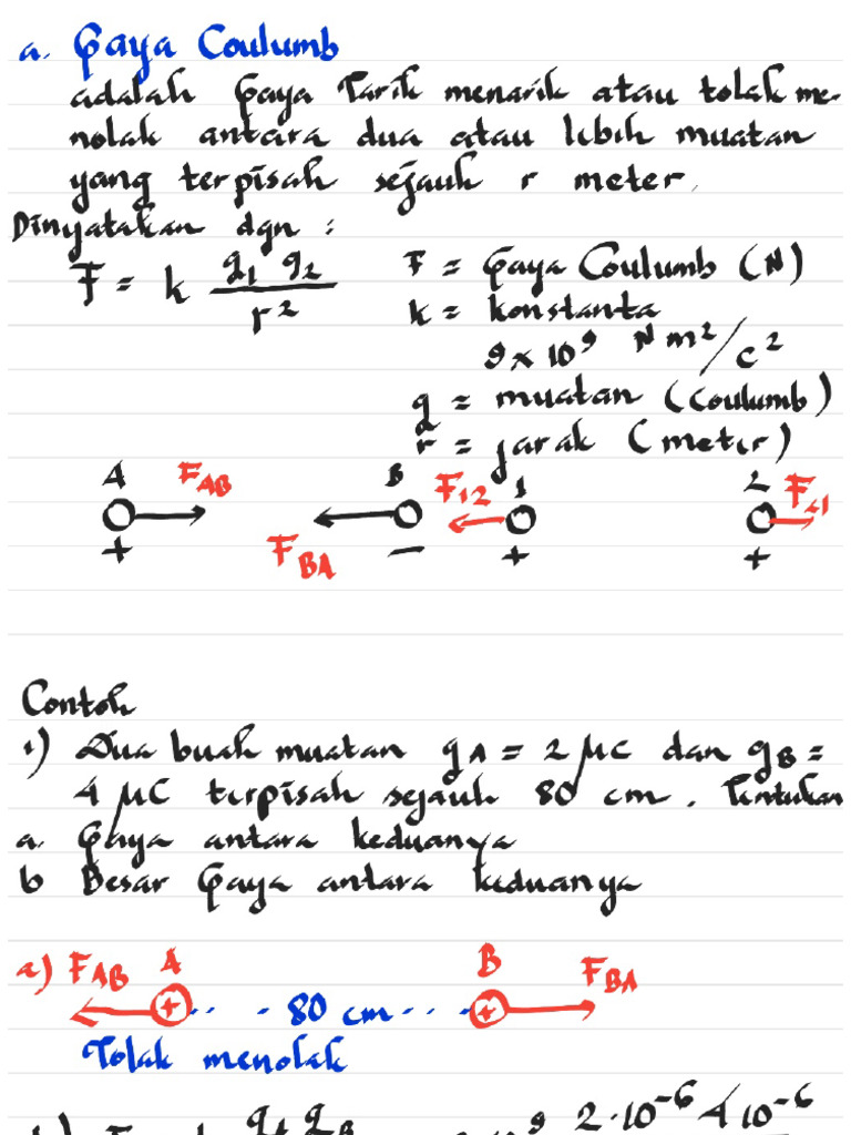 Modul Gaya Coulumb Dan Listrik Statis | PDF