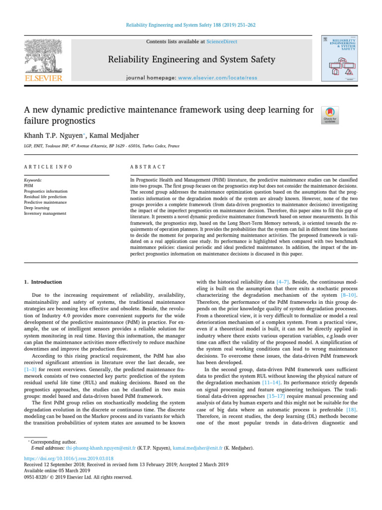 1-A New Dynamic Predictive Maintenance Framework Using Deep Learning For Failure Prognostics ...