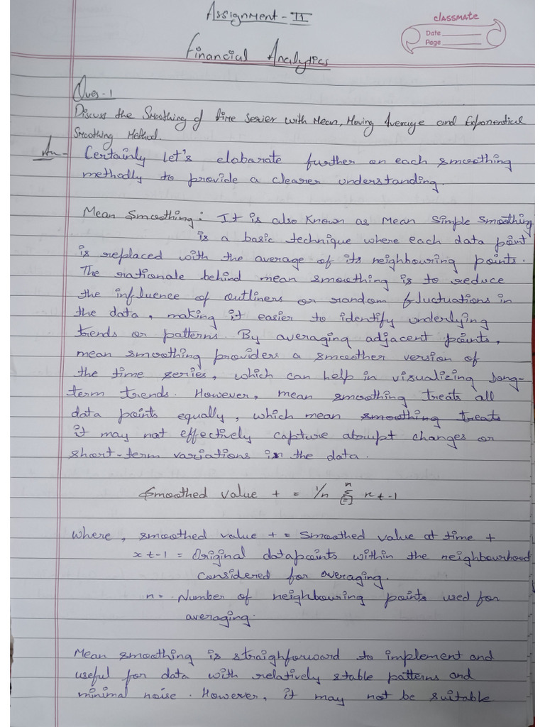 Financial Analytics MBA Imp Ques | PDF