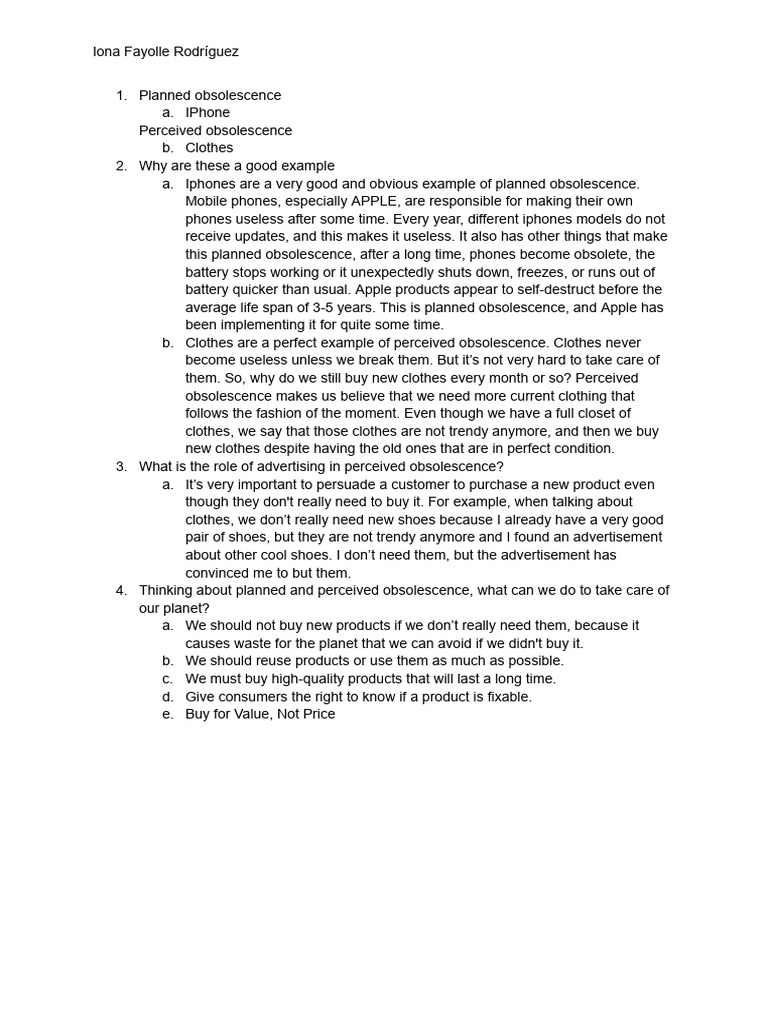 Understanding Obsolescence Trends | PDF | Apple Inc. | Business