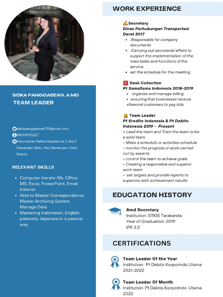 CV Siska Panggabean | PDF