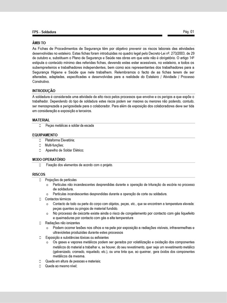 FPS03- Soldaduras | PDF | Radiação | Ultravioleta