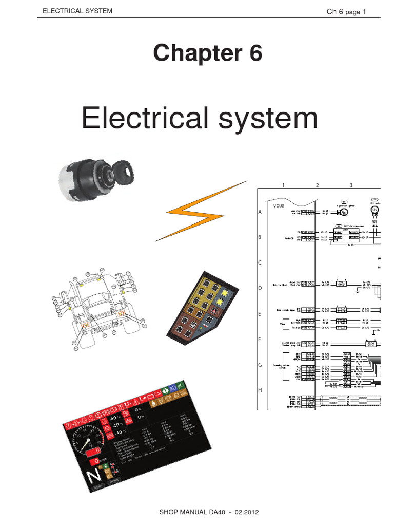DA40 Electrical System Manual Overview | PDF | Brake | Truck