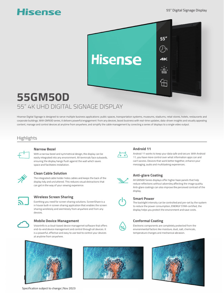Hisense - 55GM50D | PDF | Android (Operating System) | Mobile App