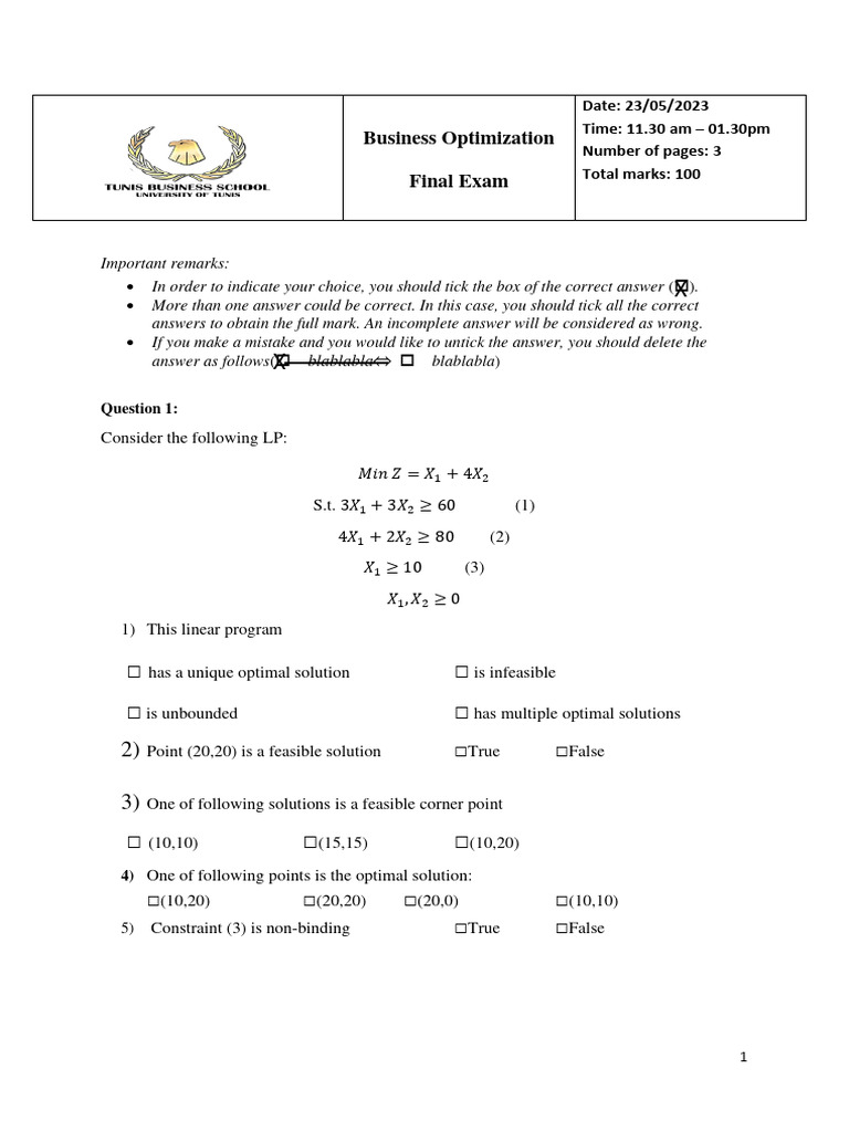 Final Proposal | PDF | Linear Programming | Computational Science