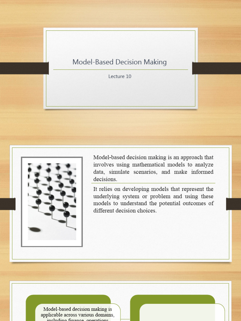 Lecture 10 | PDF | Conceptual Model | Decision Making