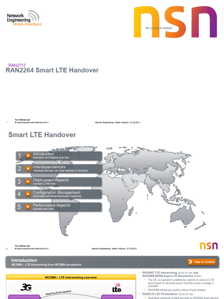 RAN2264 Smart LTE Handover For NPI | PDF | High Speed Packet Access ...
