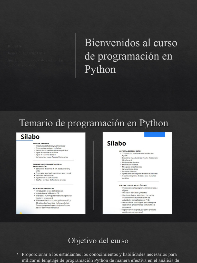 Clase 2-Conociendo Python | PDF | Python (lenguaje de programación ...