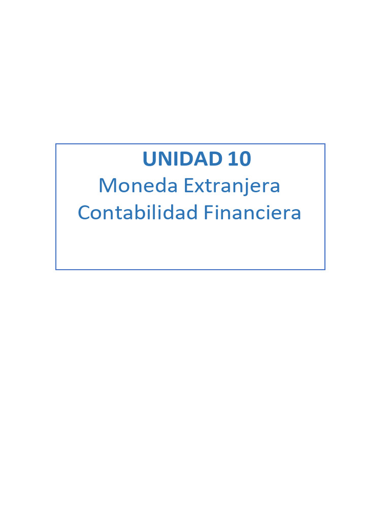 Contabilidad de Moneda Extranjera | PDF | Tipo de cambio | Moneda