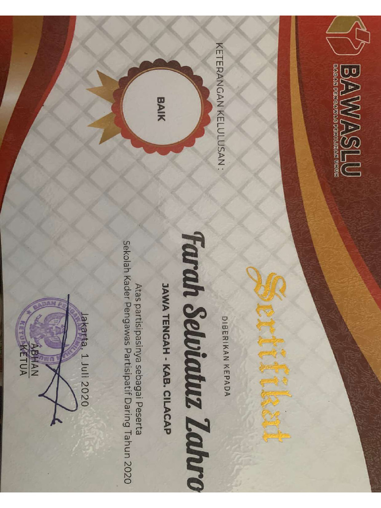 Sertifikat Pendukung Compressed Pdf