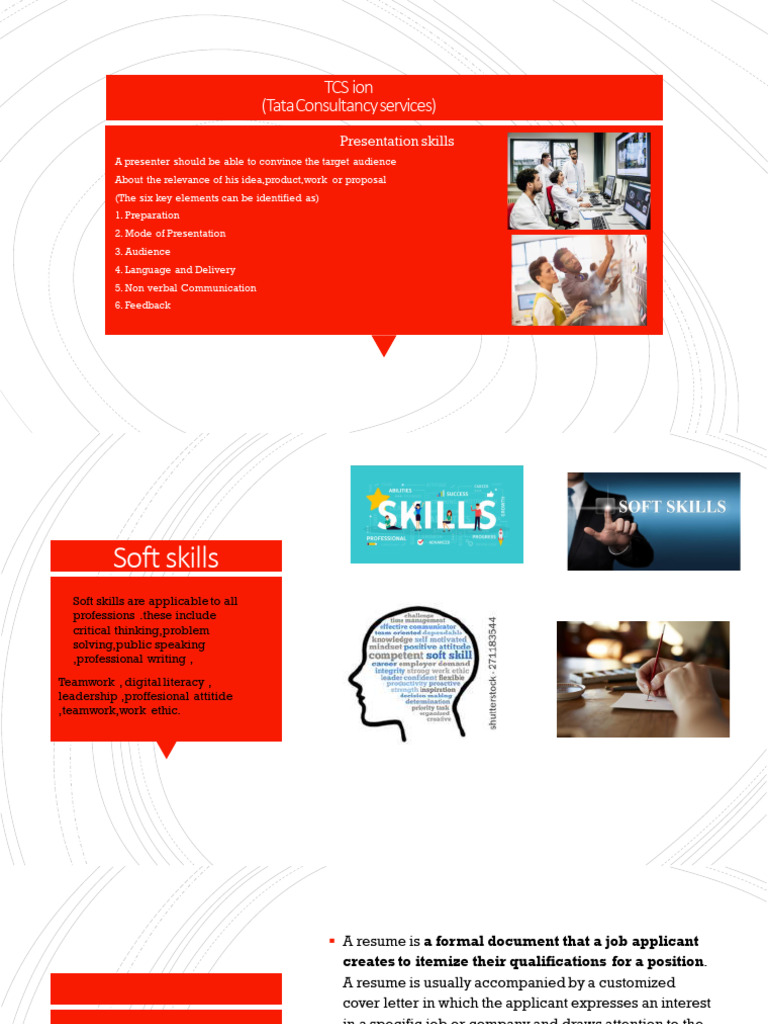 Tcs Presenation | PDF | Business | Self-Improvement