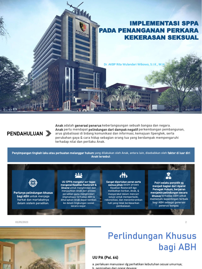 Implementasi SPPA dalam Kekerasan Seksual | PDF | Ilmu Sosial | Hukum