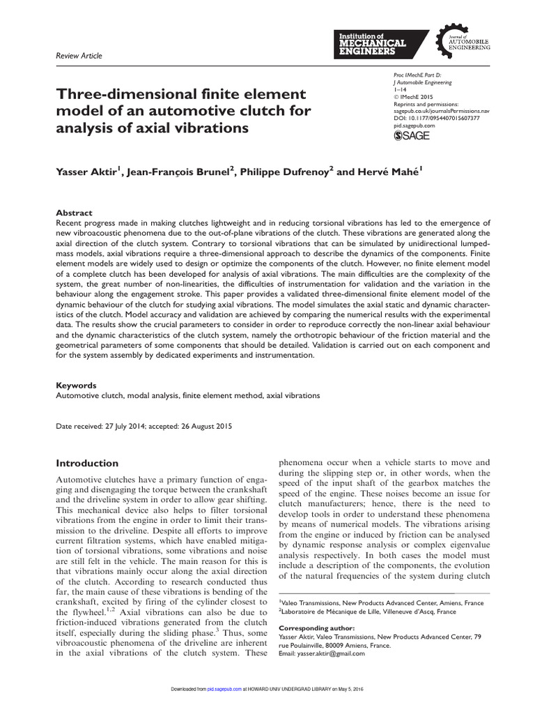 Boundary Conditions | PDF | Clutch | Friction