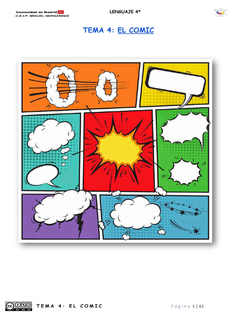 TEMA-4-EL-COMIC- | PDF | Cómics | Sustantivo