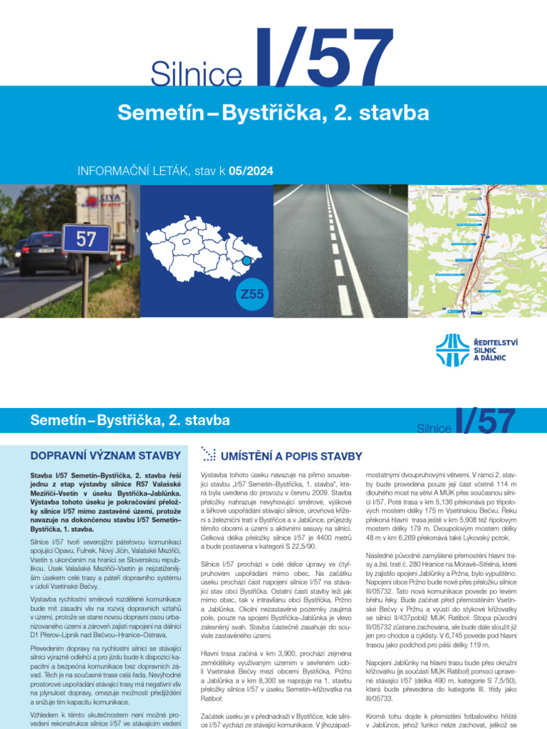 Infoletak s57 Semetin Bystricka 2 Stavba | PDF