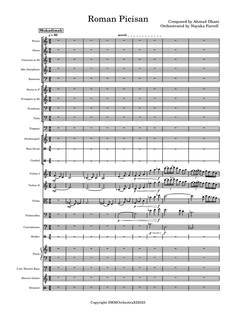 Roman - Picisan 1.2-Score - and - Parts | PDF | Classical Music ...