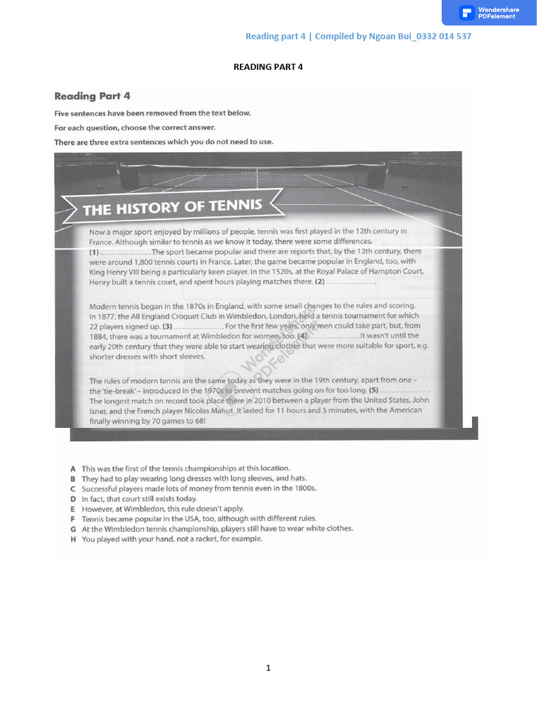 Reading Part 4 PET | Download Free PDF | Antarctica | Snake