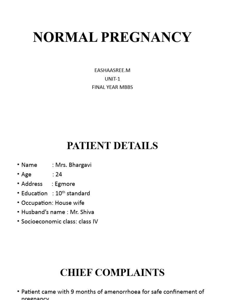 Normal Pregnancy PPT Es | PDF | Pregnancy | Abdomen