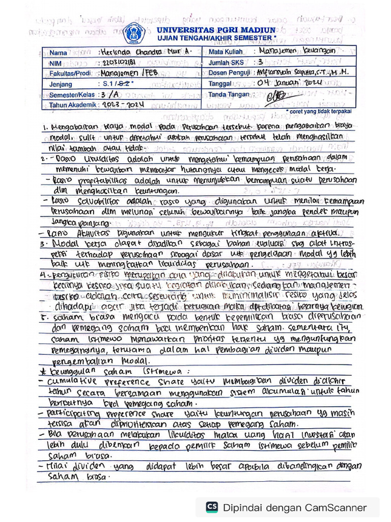 3A - MK1 - 2203102181 - Herlinda Chandra Nur A 2 | PDF