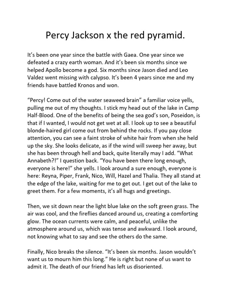 Percy Jackson X The Red Pyramid | PDF | Poetry