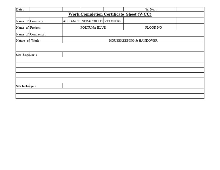 Housekeeping - Handover | PDF