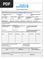 UNU P11 - Personal History Form | PDF | Academic Degree | Employment