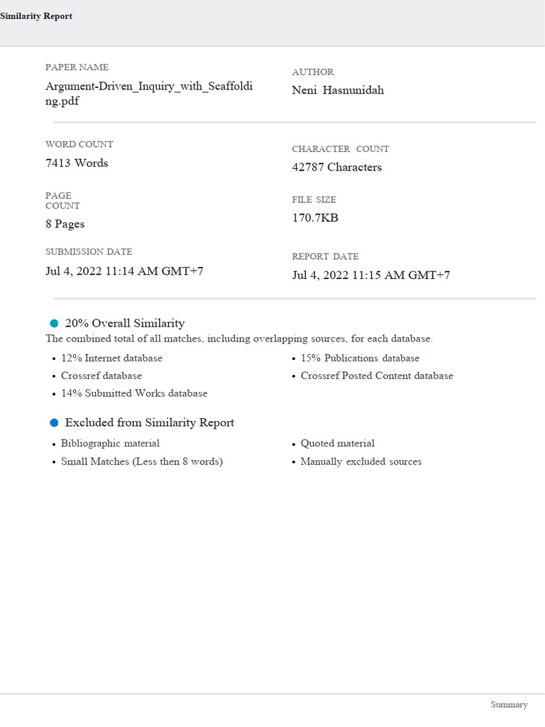 Argument-Driven Inquiry With Scaffolding PDF | PDF | Cognition