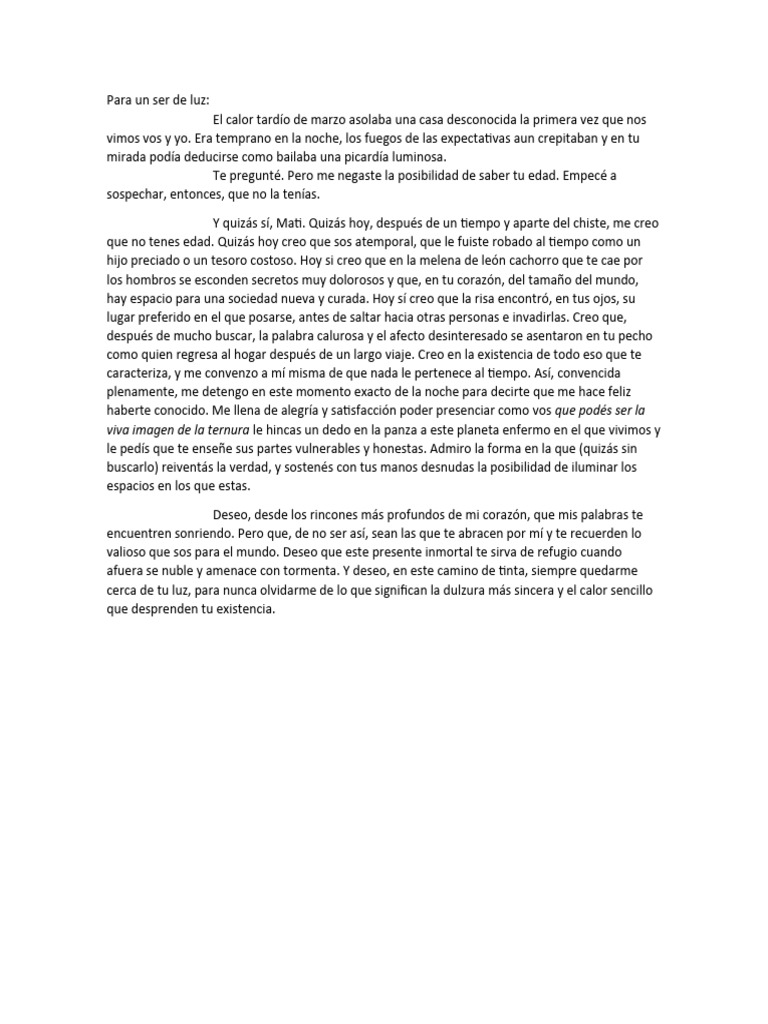 Para Un Ser de Luz - Josu | PDF | Religión y espiritualidad