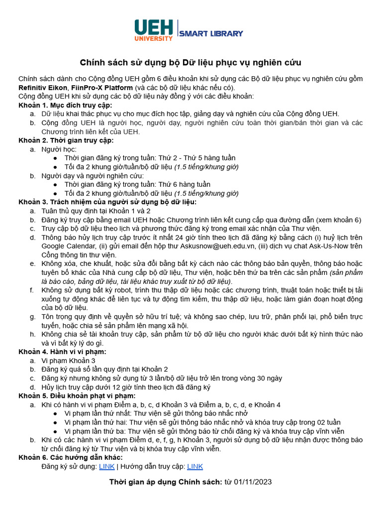 Ueh Datacollection | PDF