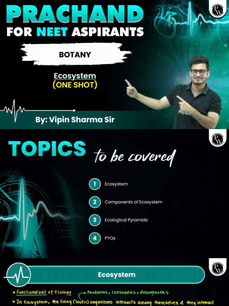 Ecosystem (One Shot ) _ Class Notes __ Prachand NEET 2024 | PDF