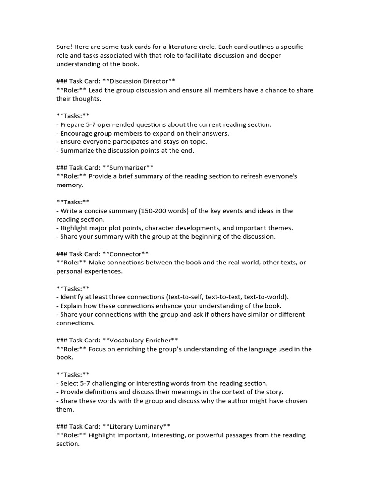 Lit Circle | PDF | Narration | Narrative