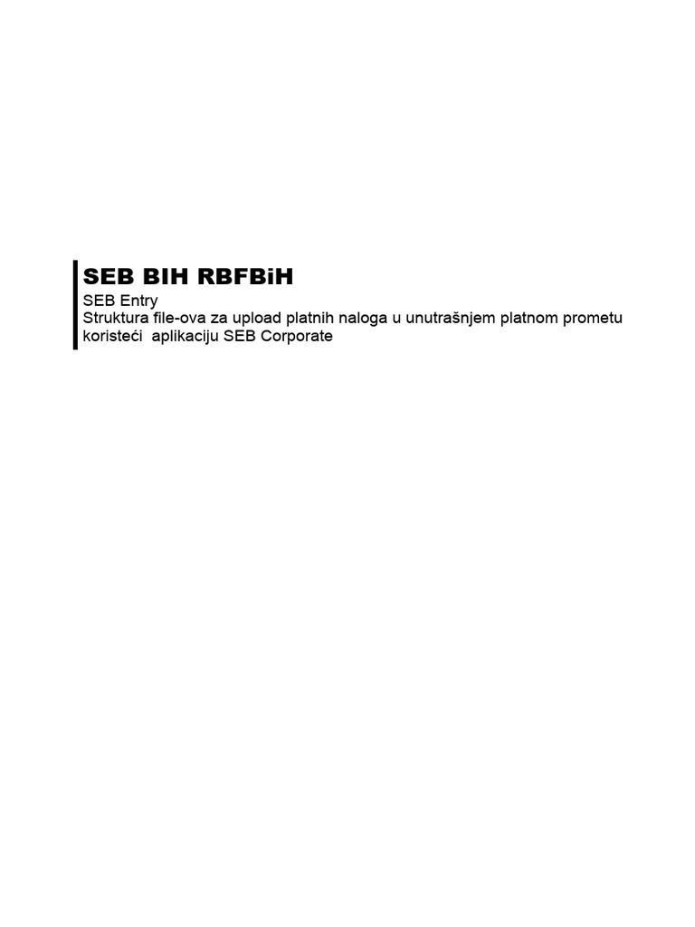 RBFBiH Struktura File-A Za Upload Platnih Naloga-1-2 | PDF