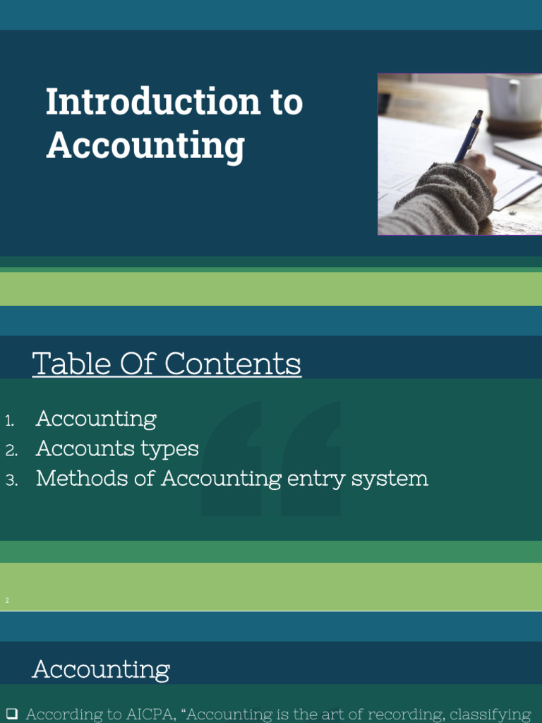 Introduction To Accounting | PDF | Debits And Credits | Business Economics