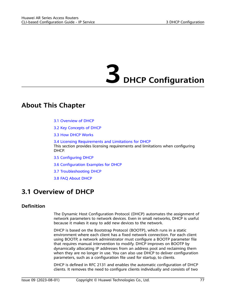 01-03 DHCP Configuration | PDF | Ip Address | Computer Network