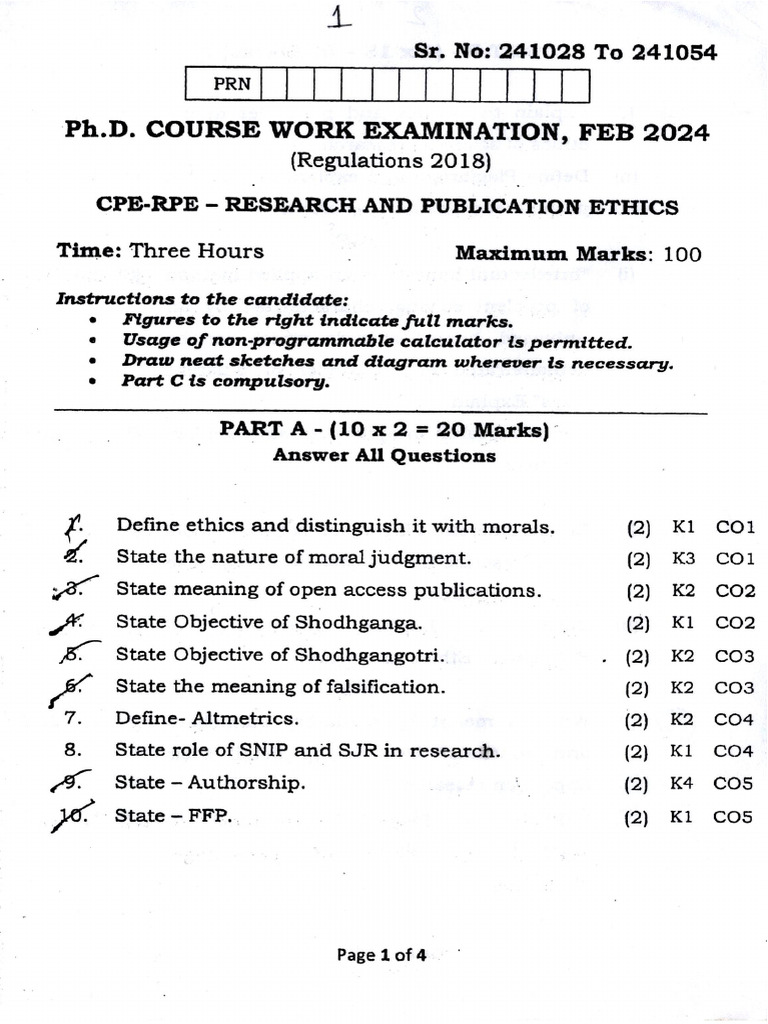 Research & Publication Ethics 1 | PDF
