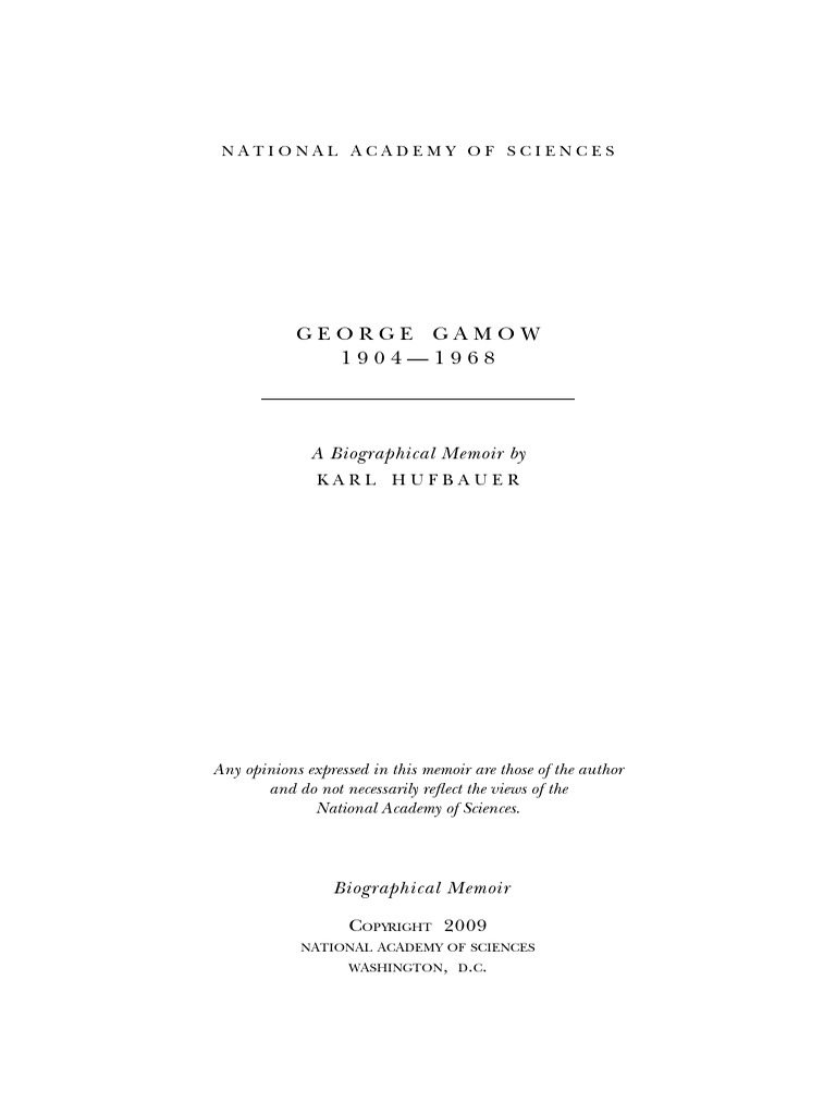 Gamow George | PDF | Stars | Supernova