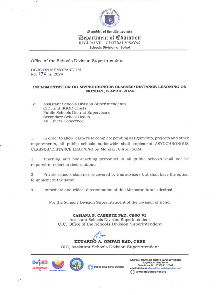 Dm No 170 S 2024 Pdf