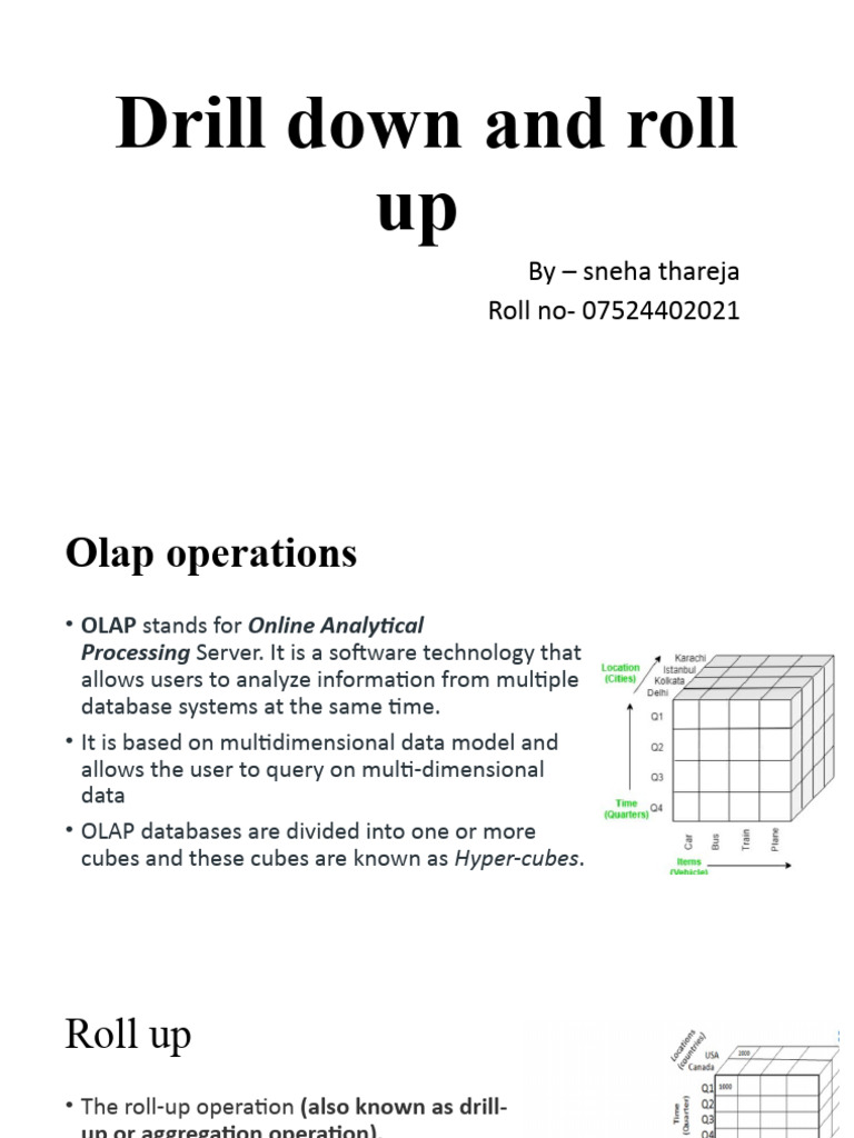 Olap Operations | PDF