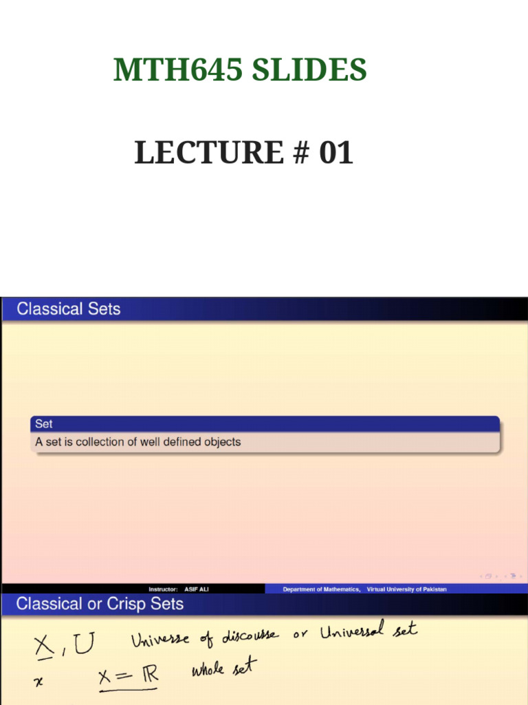 Mth645 Slides Lecture (1-22) | PDF | Sports & Recreation | Home & Garden