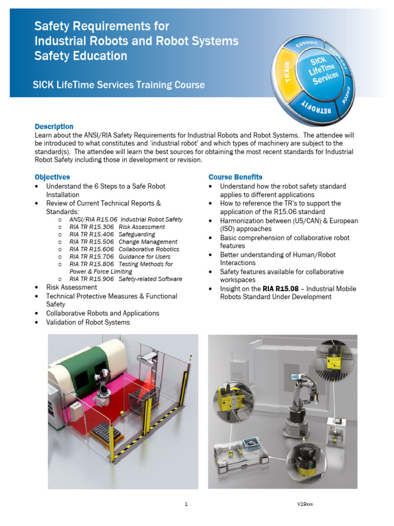 Safety Requirements For Industrial Robots and Robot Systems | PDF ...