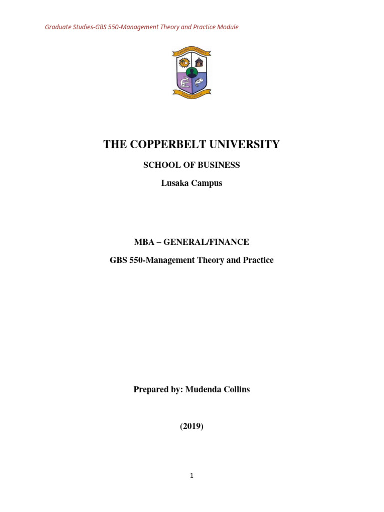 GBS 550 Module Session 1 2019 | PDF | Science | Theory