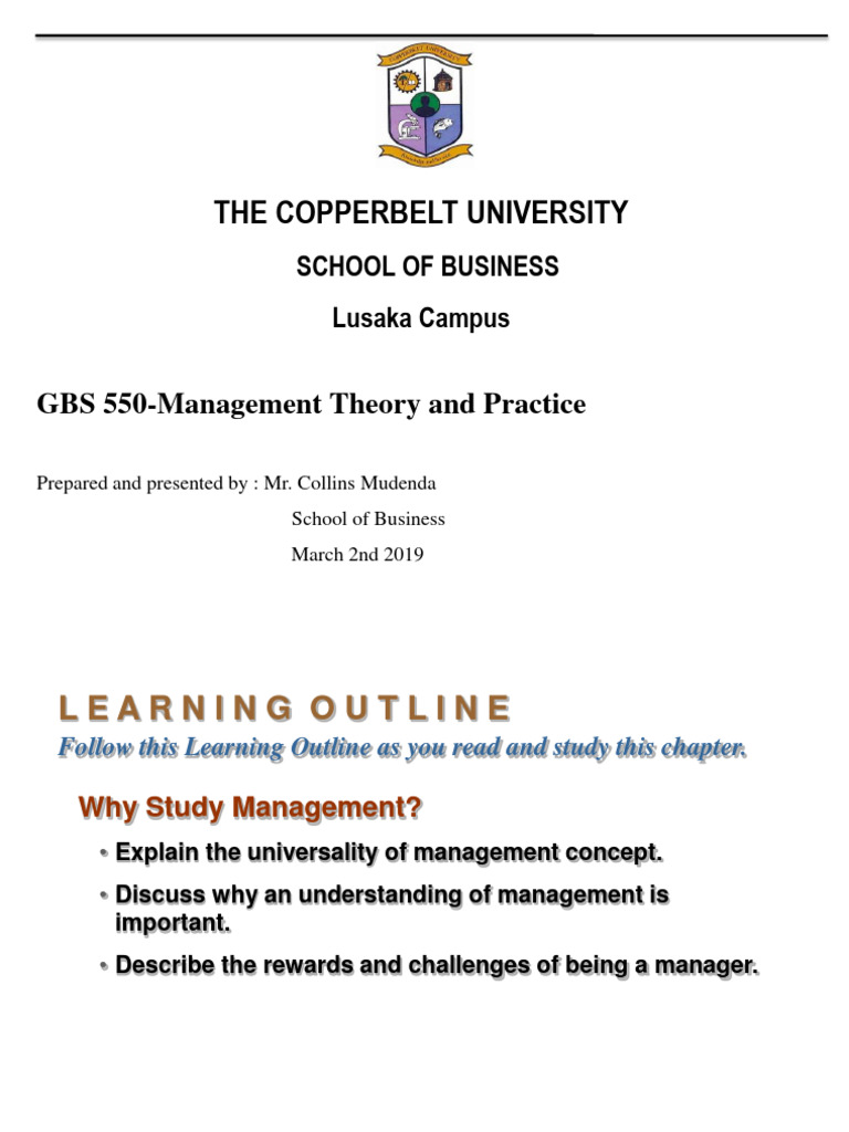 Gbs 550 Lecture Notes Intro To Management 2019 Pdf Goal Economies 
