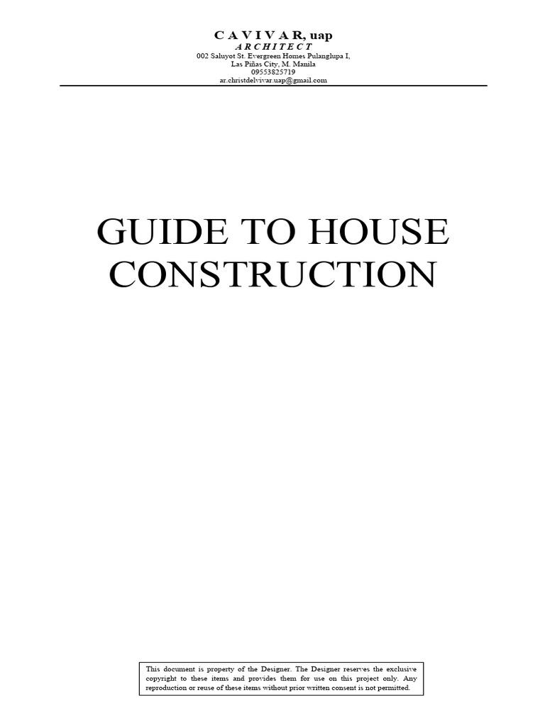 Guide To House Construction | PDF | Door | Cabinetry