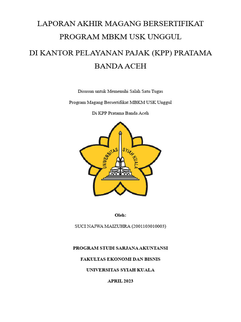 Laporan Magang MBKM di KPP | PDF