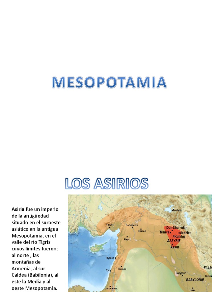 Historia del Imperio Asirio en Mesopotamia | PDF | Asiria | Mesopotamia