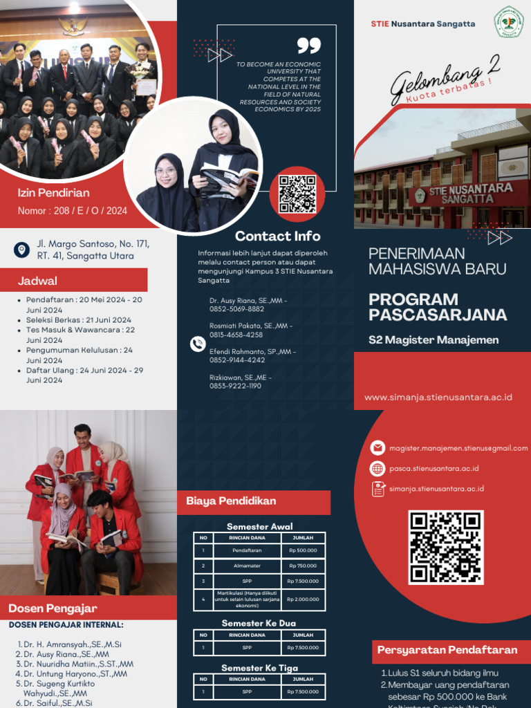 Brosur Program Pascasarjana (S2) - Gel 2 | PDF