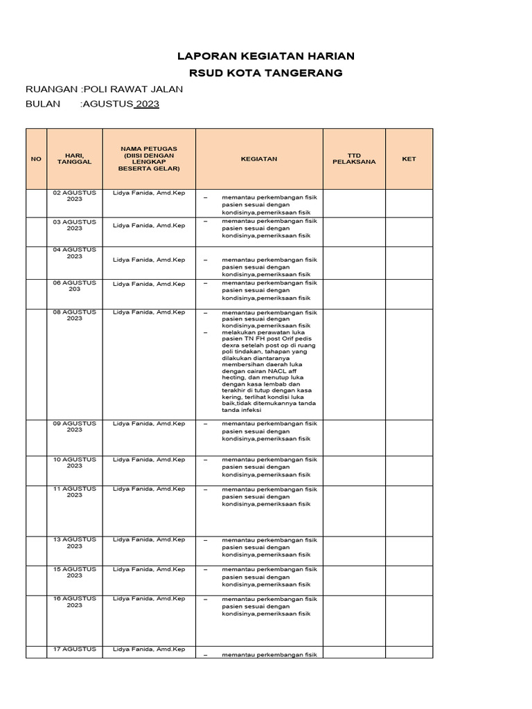 LKH Lidya AGUSTUS 2023 | PDF
