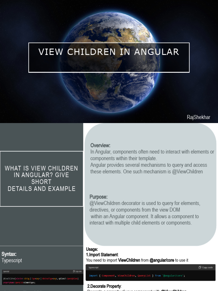 View Children in Angular | PDF | Software | Computer Science
